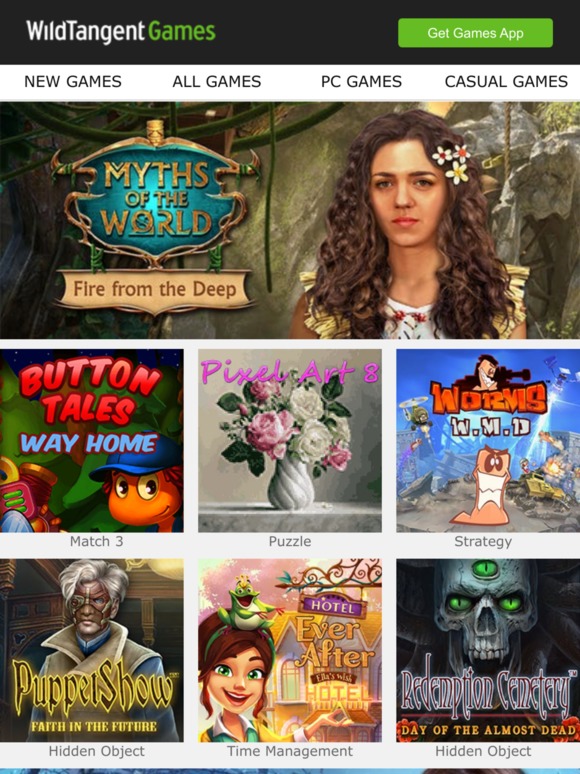 WildTangent Games: New Games For You - Hidden Object, Time Management ...
