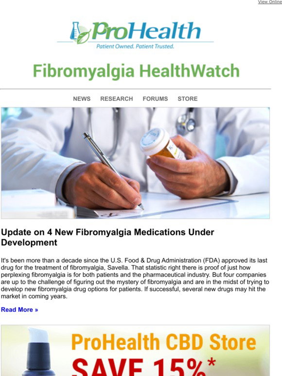 ProHealth: 4 New Fibromyalgia Medications | Milled