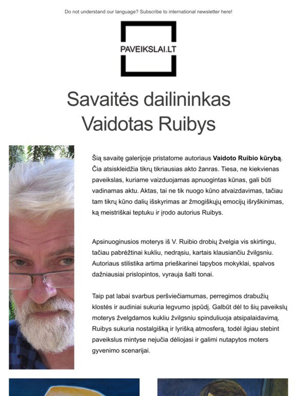 Gallery Paveikslai: 🔥 Savaitės dailininkas - aktų tapytojas Vaidotas ...