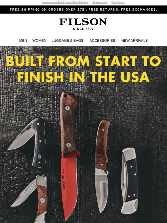 Filson: American-Made Knives | Milled