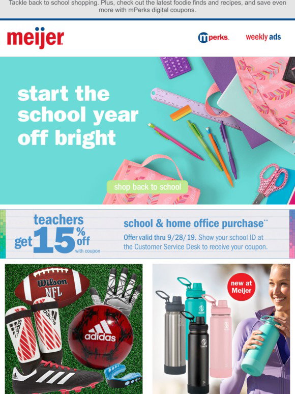 Meijer: Back to School Must-Haves & mPerks Savings | Milled