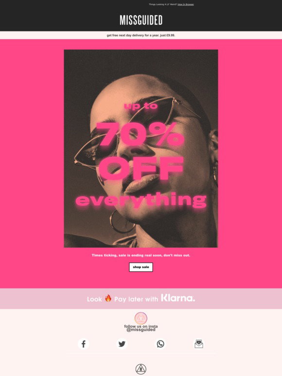 Missguided: LAST CHANCE: Up to 70% off everything | Milled