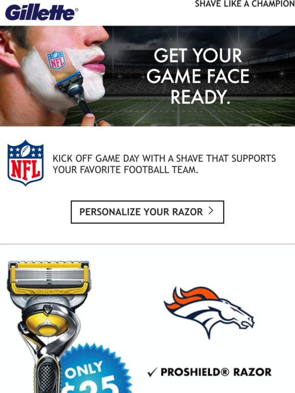 Fanatics: Get Game Day Ready with NFL Personalized Razors | Milled