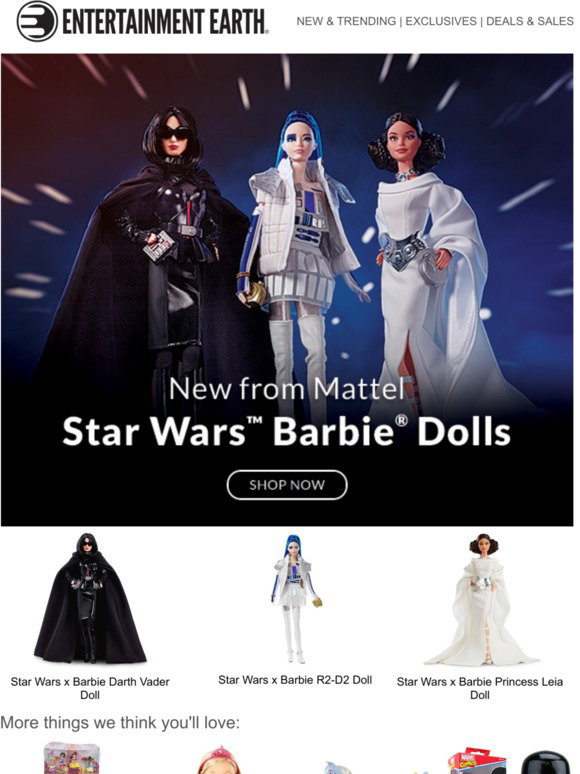 Entertainment Earth: The Force Is Strong with These Star Wars Barbie ...