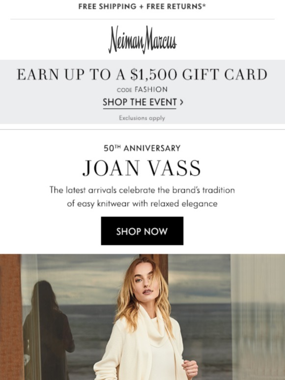 Neiman Marcus: Joan Vass anniversary collection | Milled