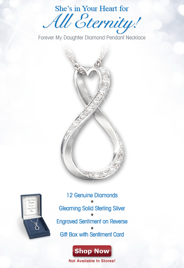 Bradford Exchange Mother Daughter Infinity Necklace 2024 www.astradizajn .mk
