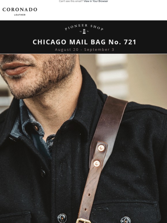 Coronado Leather: NEW HORWEEN CHICAGO MAIL BAG NO. 721 | Milled