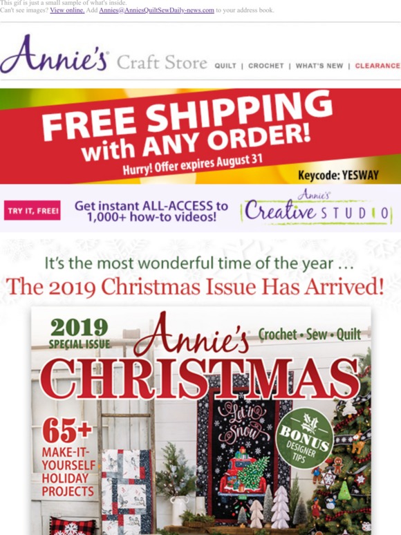 Annie's: Brand-New 📣 Annie's 2019 Christmas Special Issue | Milled