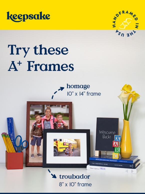Keepsake Frames: Our top frames for back to school photos ️ | Milled