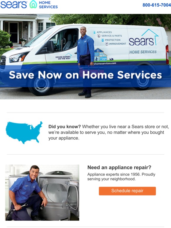 Sears Home Services: Sears Home Services is ready to serve you! | Milled