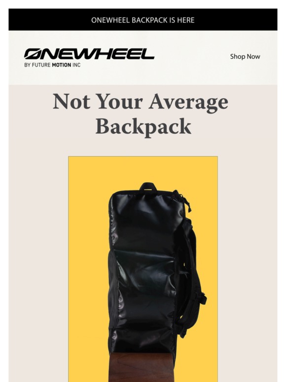 Onewheel // Future Motion: The Onewheel Backpack is Here | Milled