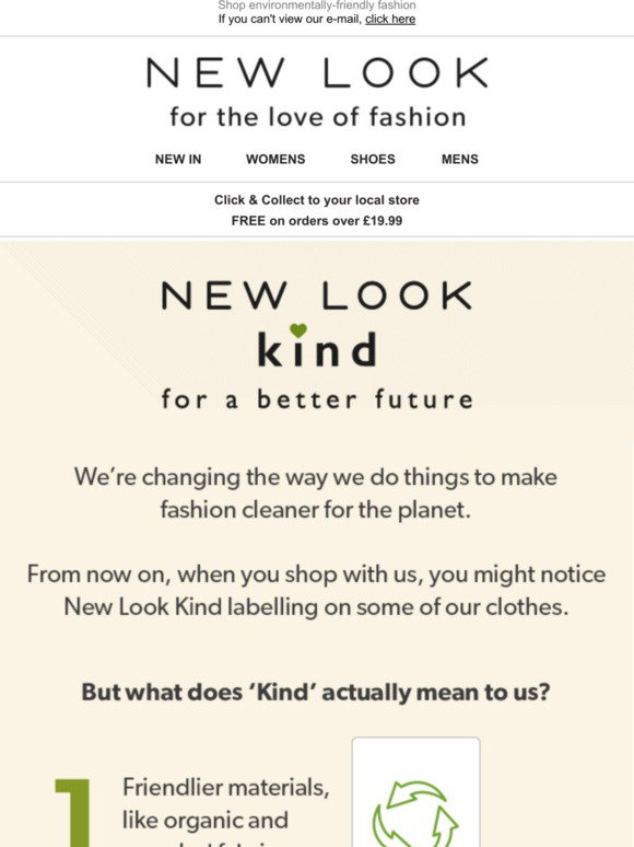 New Look: Introducing New Look Kind… | Milled