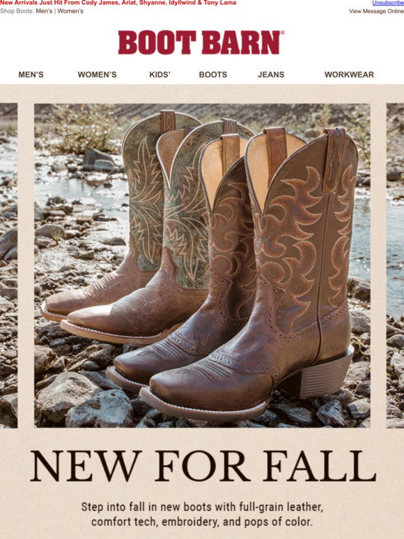 Boot Barn: New Boots Fresh For Fall | Milled