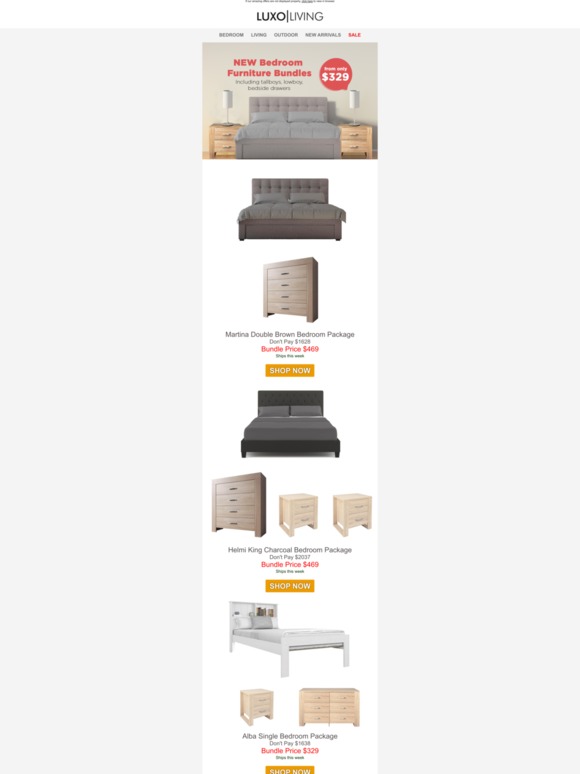Luxoliving: 📦 New bedroom bundles with storage launched! | From only ...