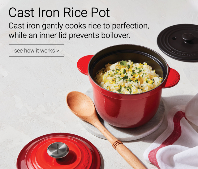 Le Creuset: Perfect Rice Every Time in the Cast Iron Rice Pot | Milled