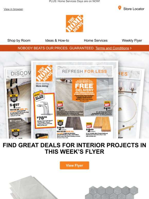 Home Depot: Shop the Refresh for Less Event & more in this week’s flyer ...