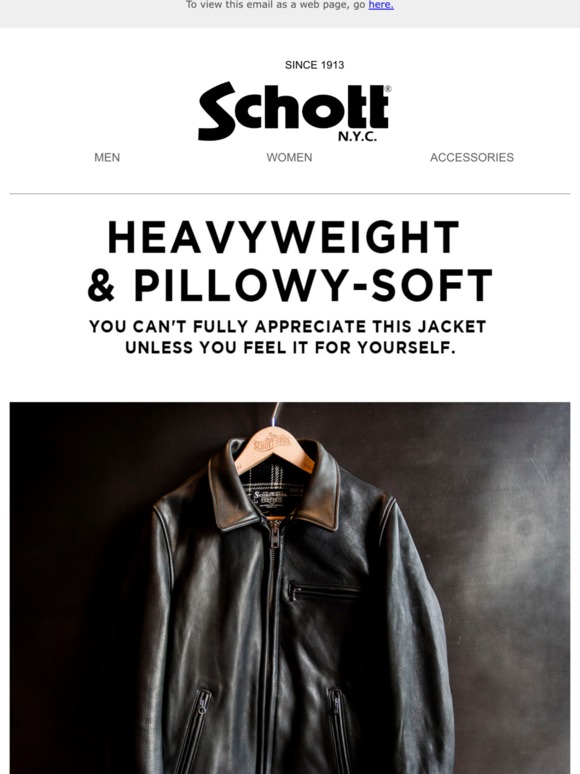 Schott NYC: Introducing the P693: Heavyweight AND pillowy-soft | Milled
