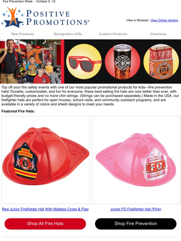 Positive Promotions: Everyone Loves Our Kids' Fire Hats | Milled
