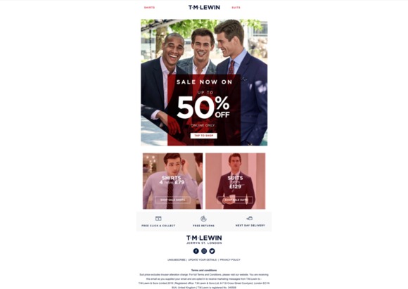 TM Lewin: Sale Now On | Up to 50% off | Milled