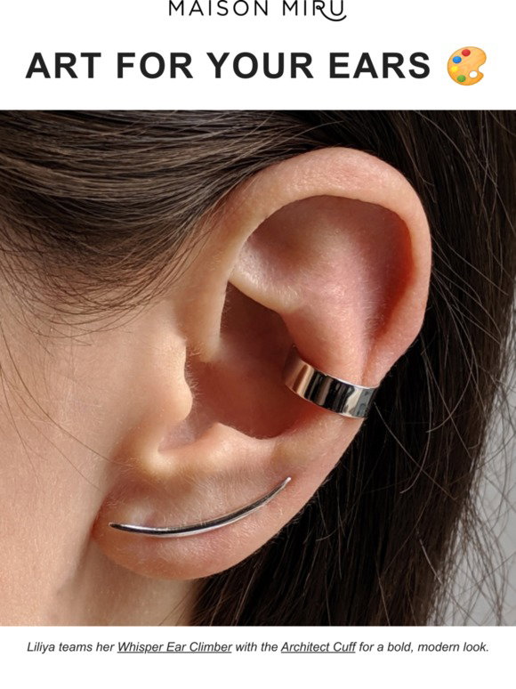 Maison Miru: Our Whisper Ear Climber + Architect Ear Cuff are HERE ...