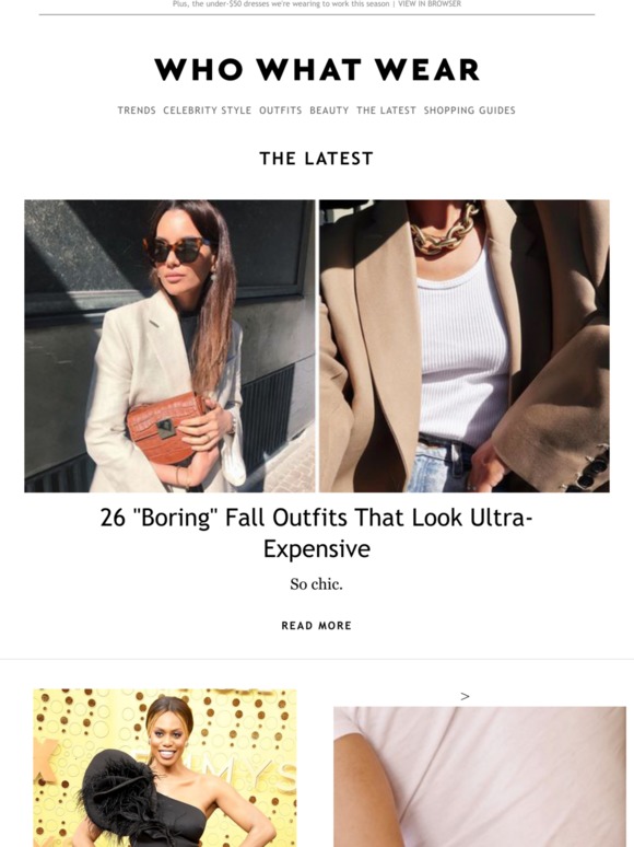 Who What Wear: These "boring" fall outfits look ultra-expensive | Milled