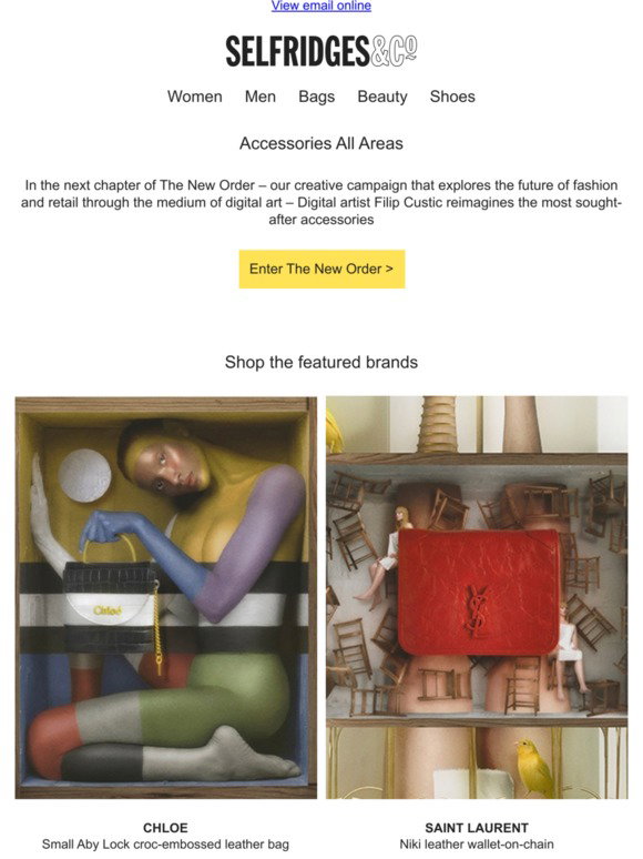 Selfridges: Digital artist Filip Custic reimagines the most sought ...