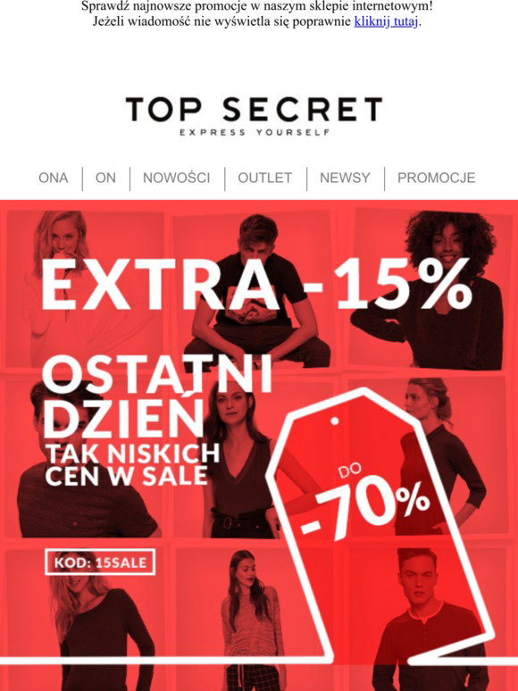 Top Secret: Dziś kończymy SALE! Ostatni dzień = extra rabat! | Milled