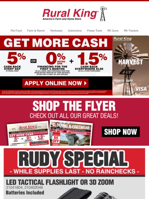 Rural King.com: 🔔 Shop Our New Flyer + New Rudy Special! | Milled
