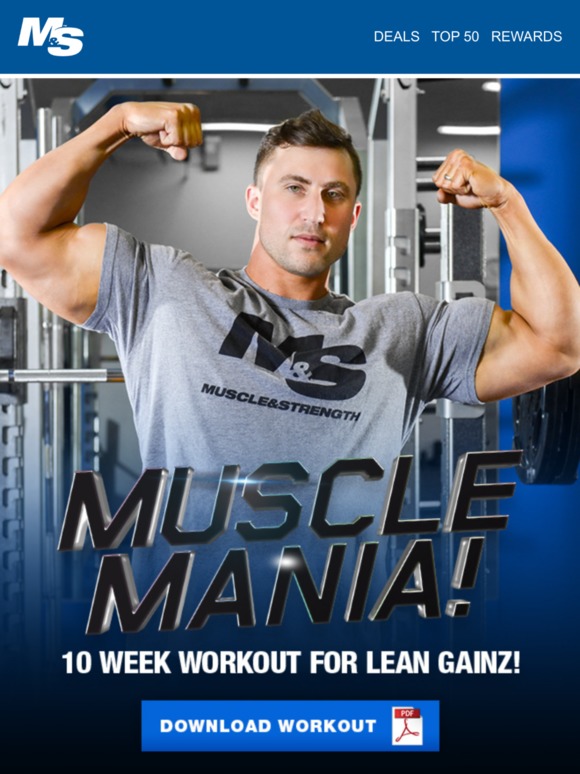 Muscle & Strength: Muscle Mania: 10 Week Workout for Lean Gainz | Milled
