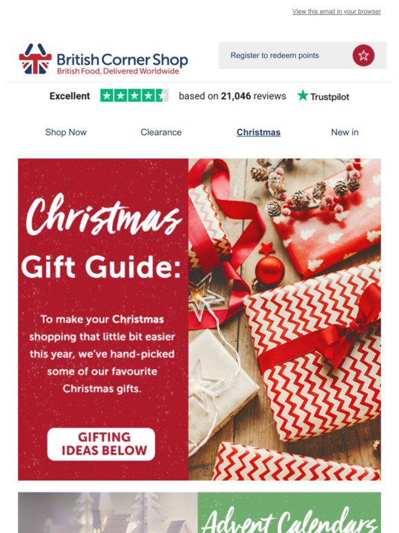 British Corner Shop: Christmas gift shop now OPEN 🎁 | Milled