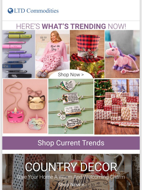 LTD Commodities: Today's Hottest Trends Are Here! | Milled