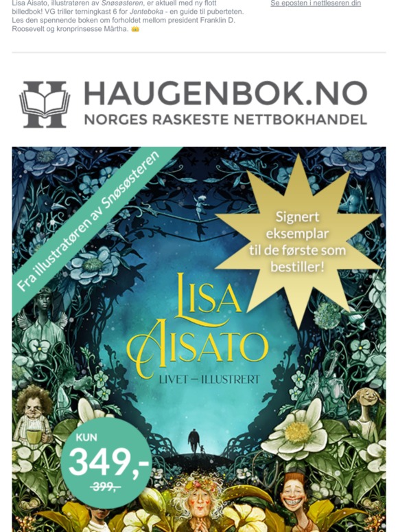 Akademika: Ny bok fra Snøsøsteren-tegner Lisa Aisato 🎨 «Til ungdommen ...