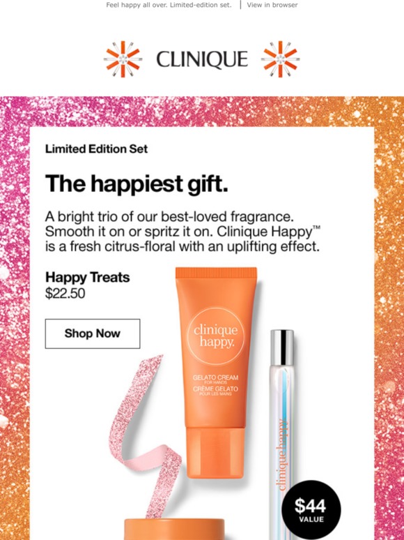 Clinique: Holiday is here! Shop our happiest gift set. | Milled