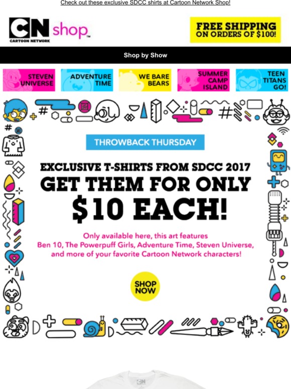 Cartoon Network Shop: Get these Throwback Thursday tees for $10 each ...