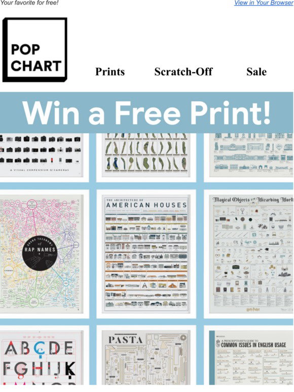 Pop Chart Lab: Enter Now: FREE Print Giveaway! | Milled