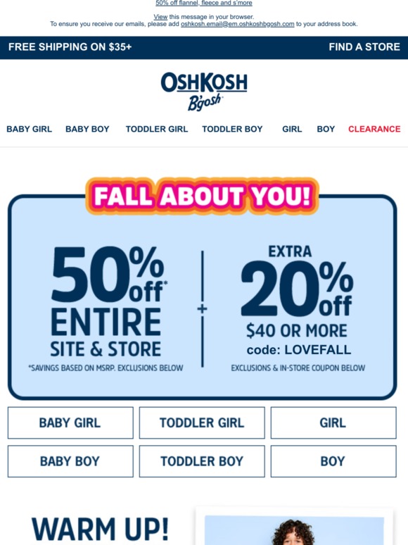 OshKosh B'gosh: Layer up... Fall is here! | Milled
