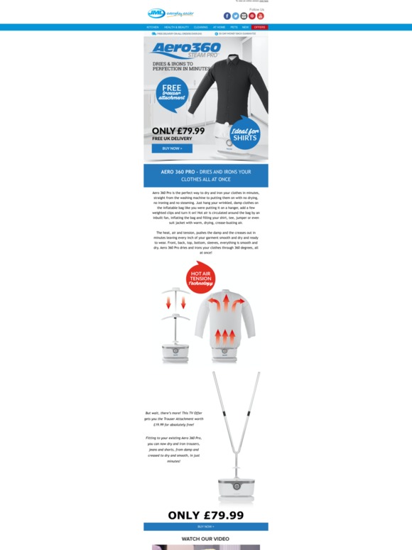 JML: Never iron a shirt or trousers again! | Milled