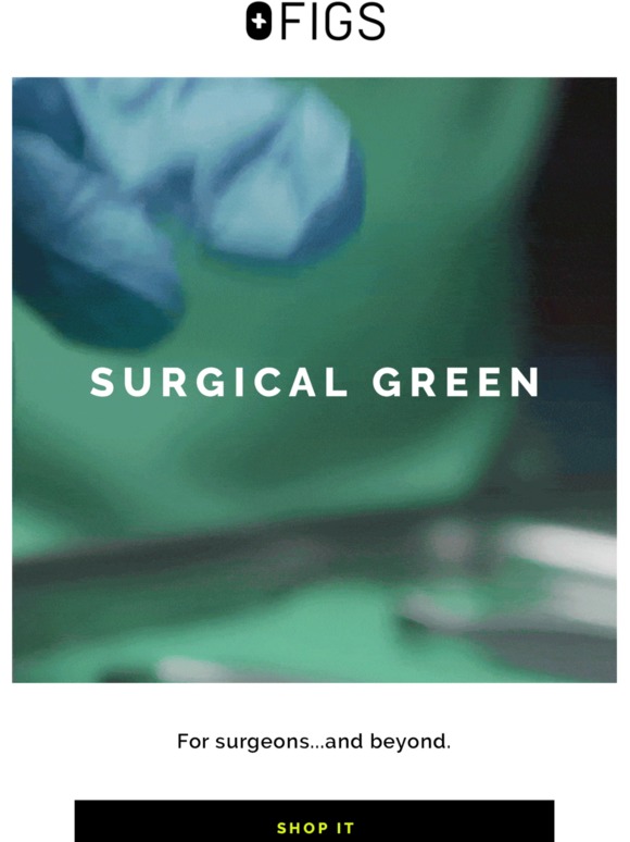 FIGS: NEW COLOR: Surgical Green | Milled
