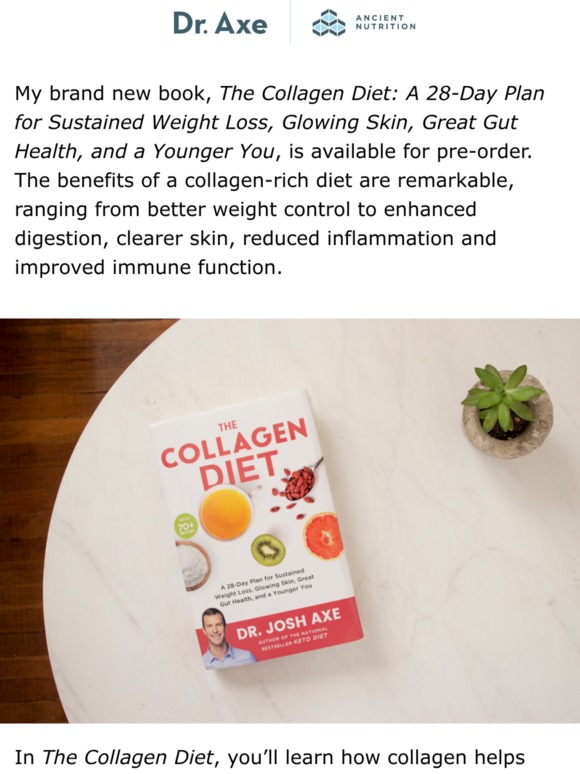 Dr. Axe: The Collagen Diet Available for Pre-Order | Milled