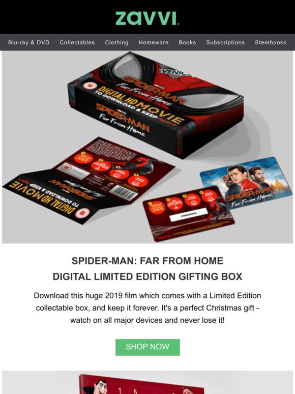 Zavvi: Spider-Man: Far from Home digital download in collectable box ...