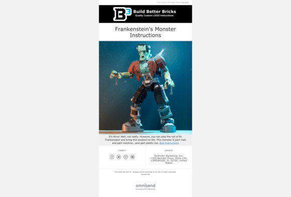 Build Better Bricks: New Instructions - LEGO Frankenstein's Monster Now ...