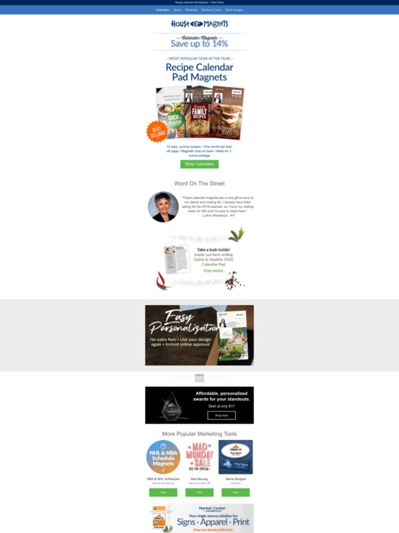 House of Magnets: What's our most popular calendar magnet? | Milled