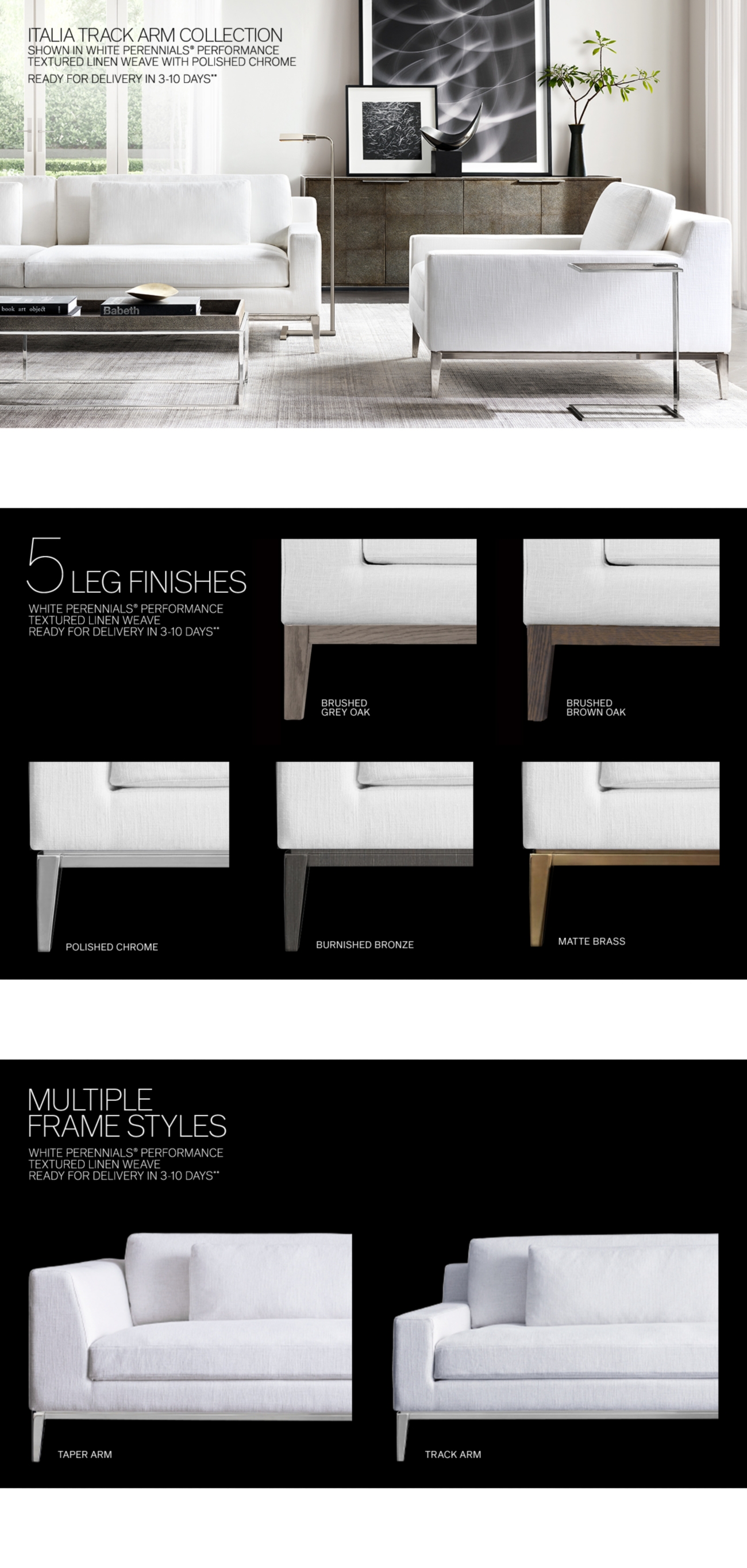 Restoration Hardware: The Italia & Modena Sofa Collections | Milled