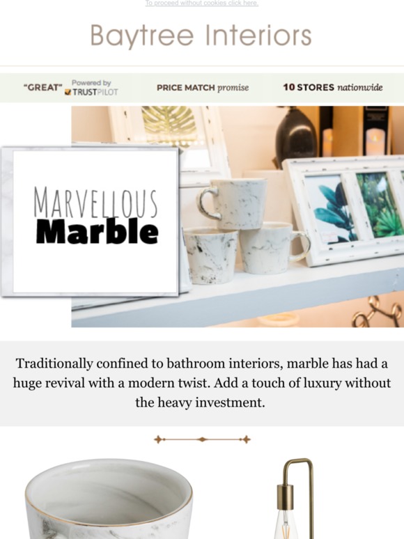 Baytree Interiors: This season's latest trend: Marvellous Marble! | Milled