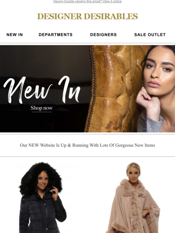 Designer Desirables: Our NEW WEBSITE is up & running & full of gorgeous ...