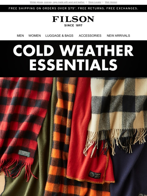 Filson: All-Natural Cold Weather Accessories | Milled