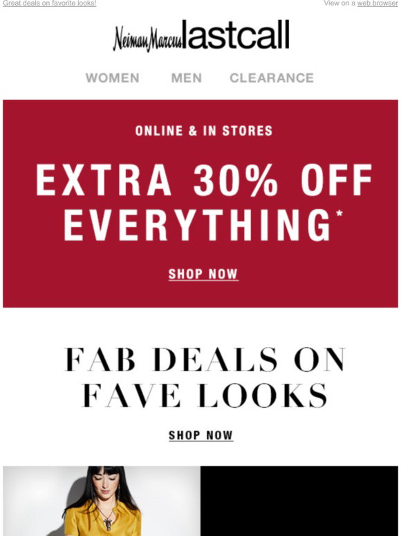 Neiman Marcus Last Call: Fab deals on Valentino | Karl Lagerfeld | St ...
