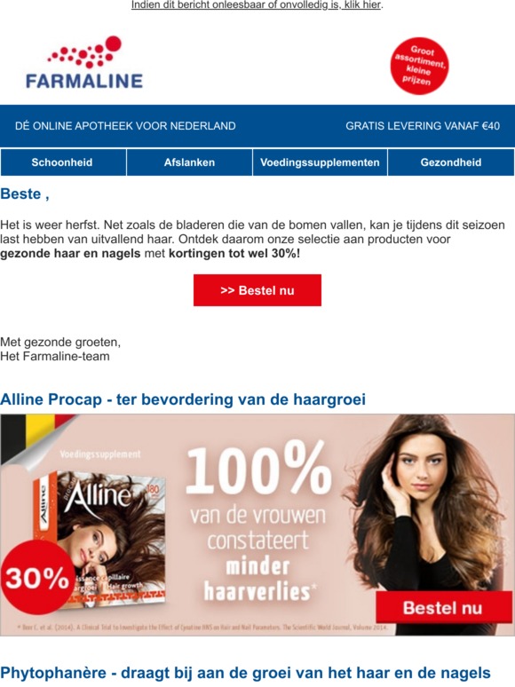 Farmaline: Beste , geniet van kortingen tot 30% om de gezondheid van je ...