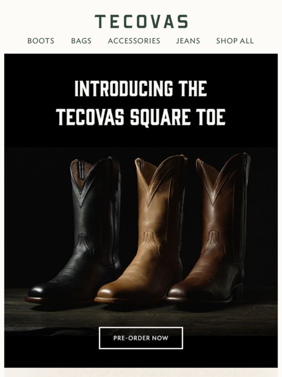 Tecovas: Introducing the Tecovas Square Toe | Milled