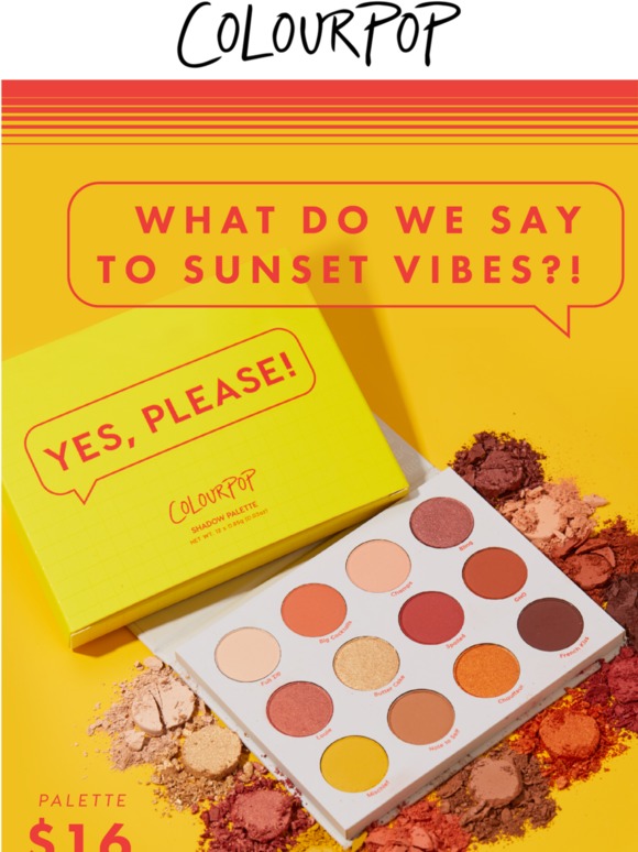 ColourPop: Sunset vibes for the ultimate FALL looks ☀️ | Milled